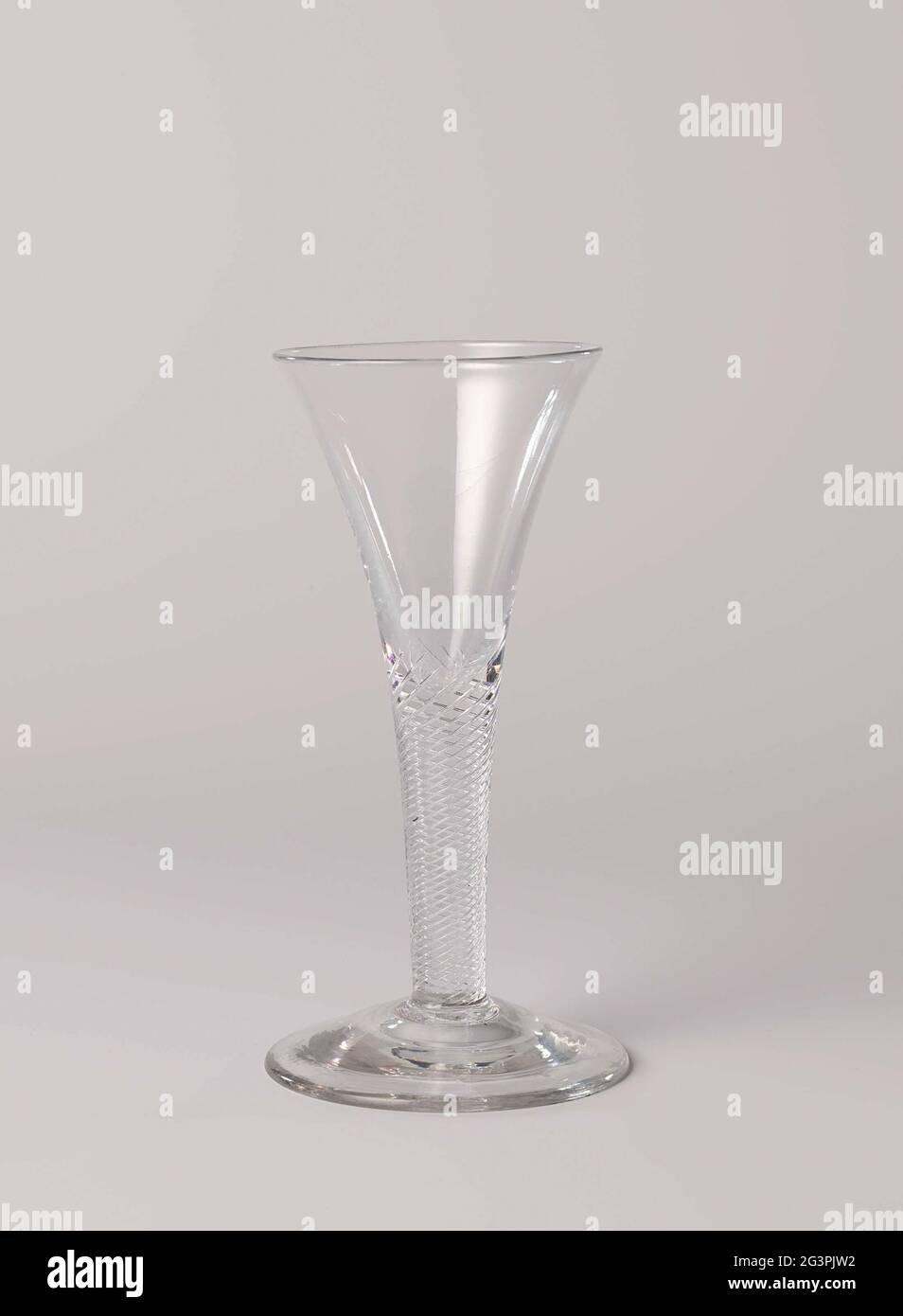 Slinger glass with trumpet-shaped chalice. Slinger glass with conical ...