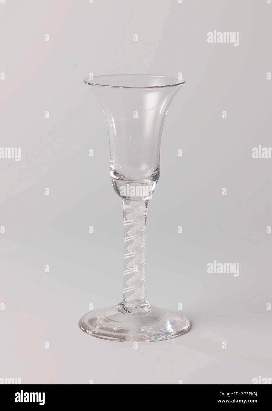 Slinger glass with bell-shaped chalice. Slinger glass with conical foot ...