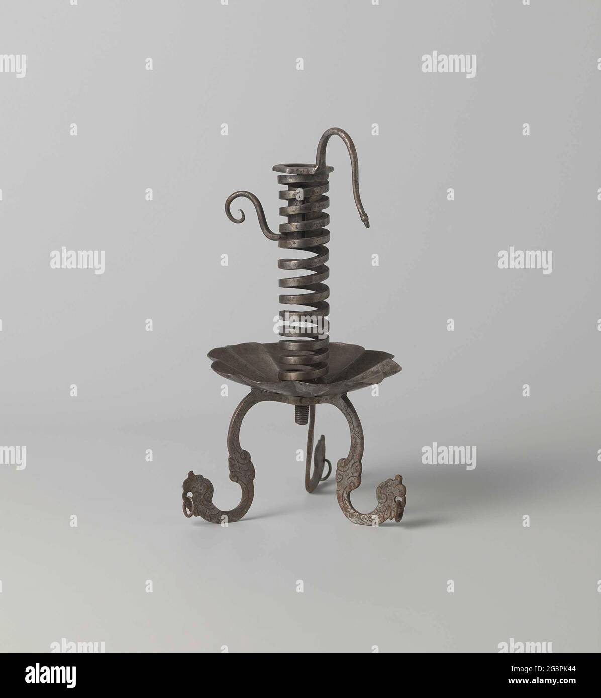 Wrought iron spiral candlestick hi-res stock photography and images - Alamy