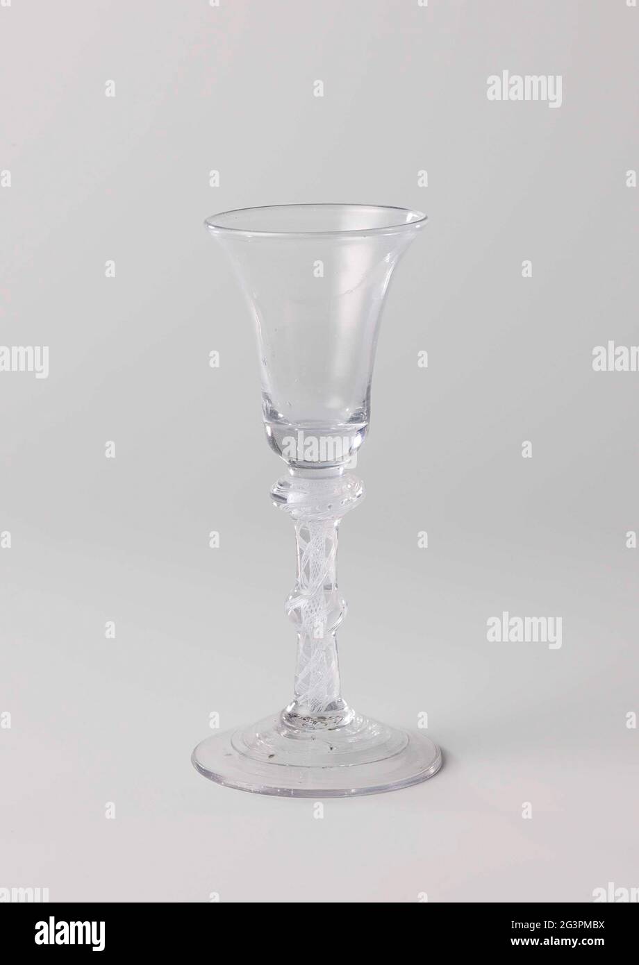 Slinger glass with bell-shaped chalice. Slinger glass with conical foot ...