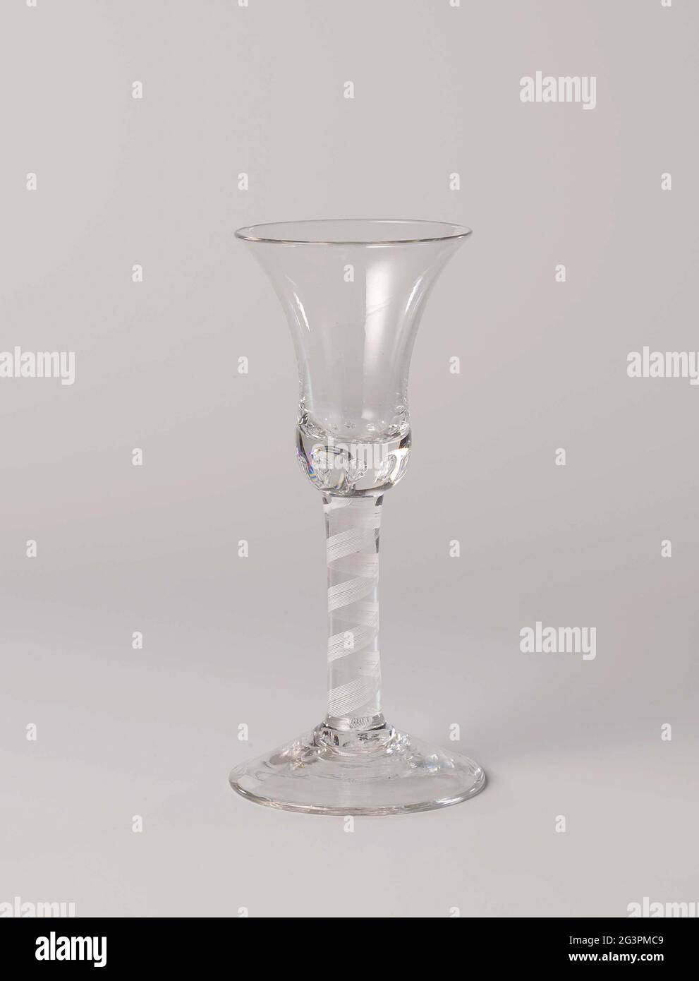 Slinger glass with bell-shaped chalice. Slinger glass with conical foot ...