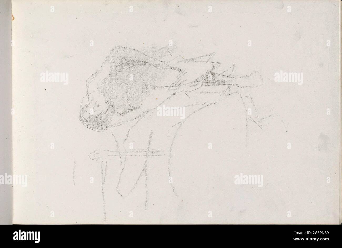 Abklatsch of the chalk drawing on page 10. Page 11 from a sketchbook ...