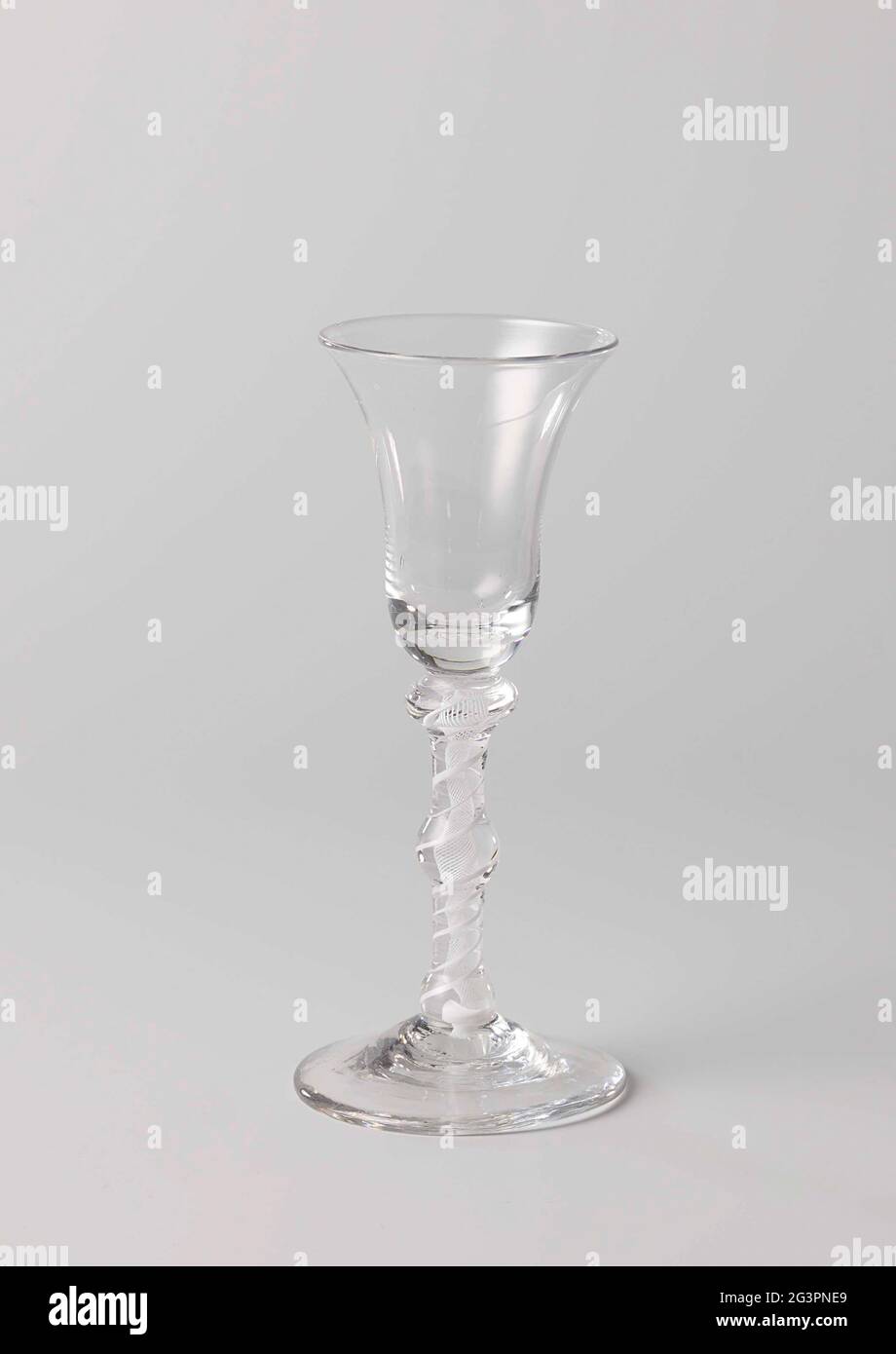 Slinger glass with bell-shaped chalice. Slinger glass with conical foot ...