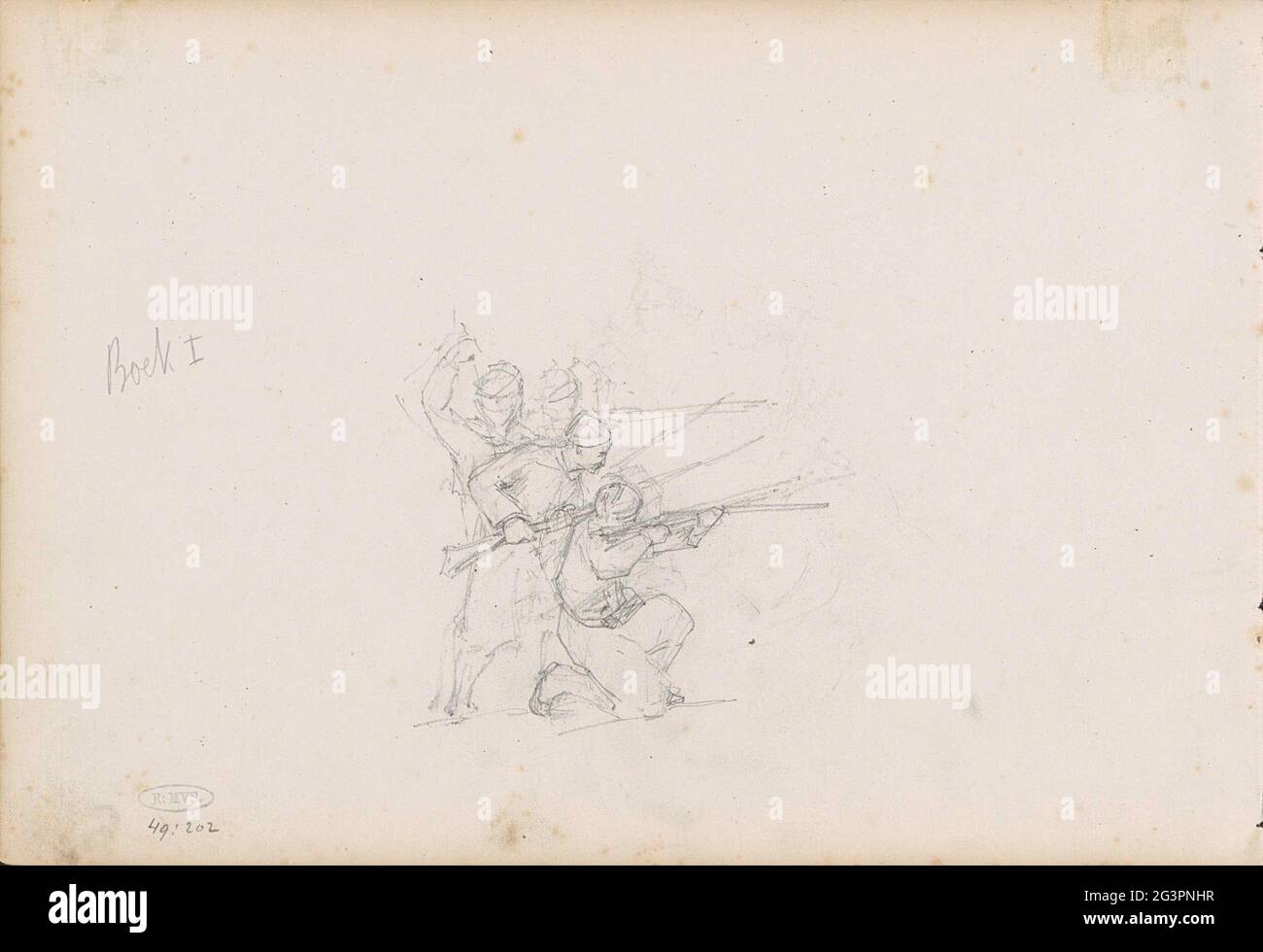 Soldiers with drawn guns Stock Photo - Alamy