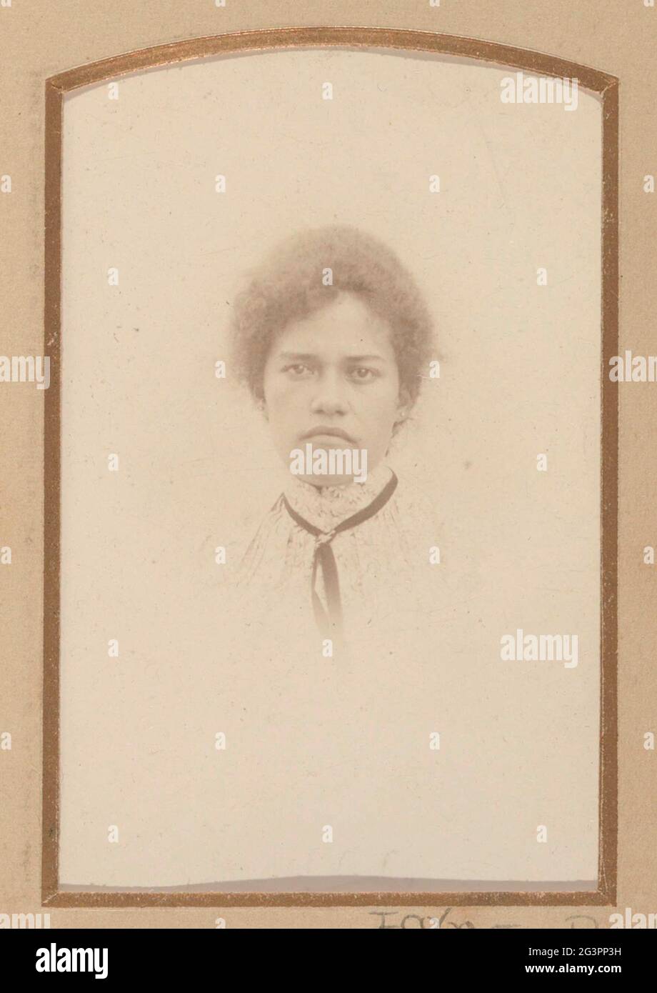 Portrait of (probably) a Surinamese woman referred to as Ada. Part of ...