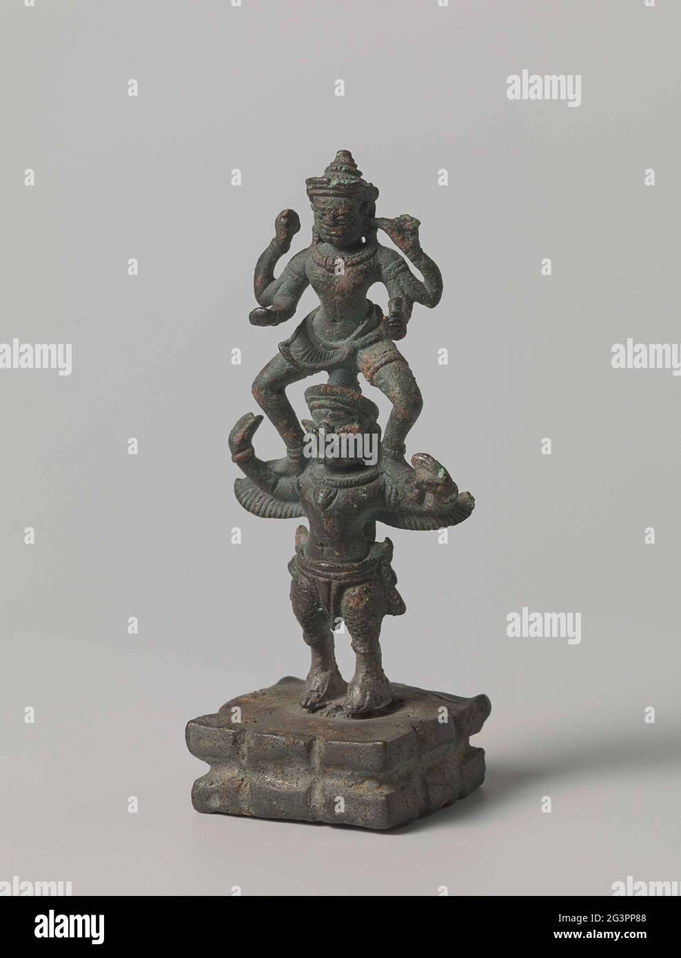 Vishnu. Visjnoe is on the shoulders of his ridingier, the mythological ...