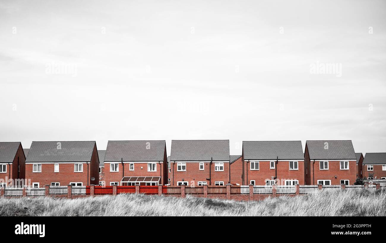 New Build Red Brick Detached High Resolution Stock Photography and ...
