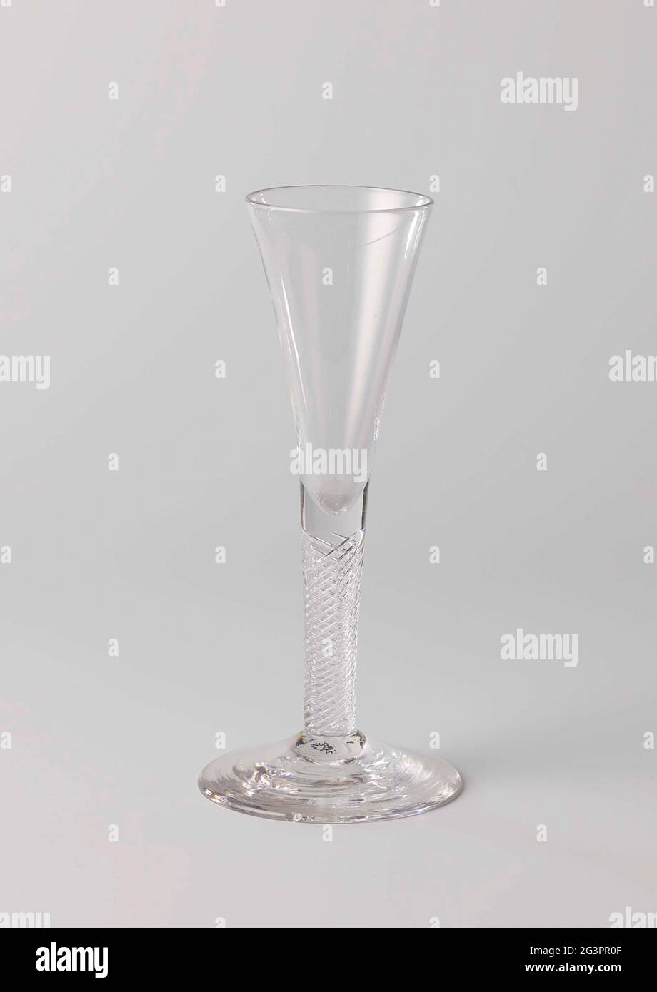 Slinger glass with funnel-shaped chalice. Slinger glass with conical ...