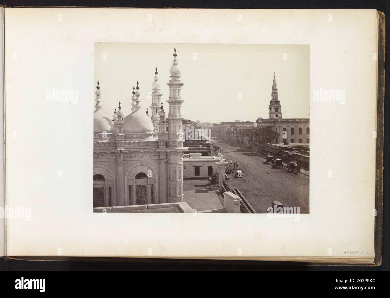 DhurrumTollah Street in Calcutta with the Tipu Sultan Shahi Mosque and ...