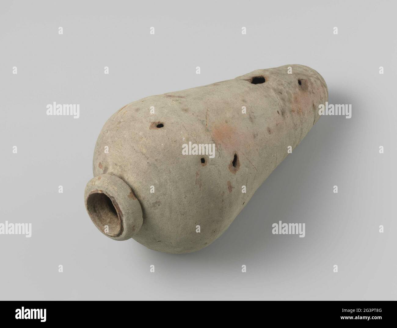 Pot. Elongated, striker to the bottom left pot of pottery. Two pots ...