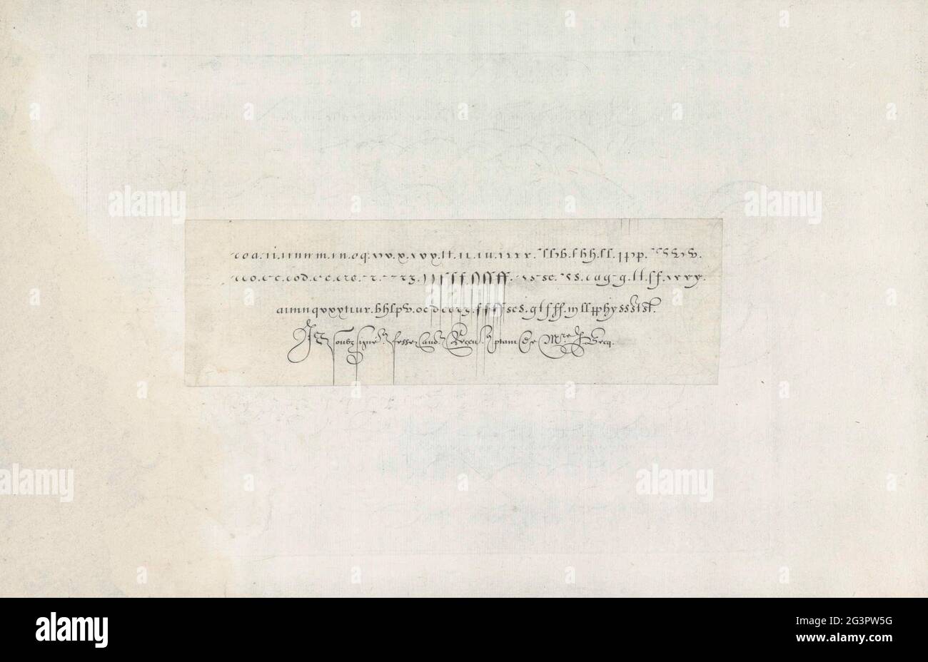 Design of a write example: the French letter; Spieghel der wristin ...