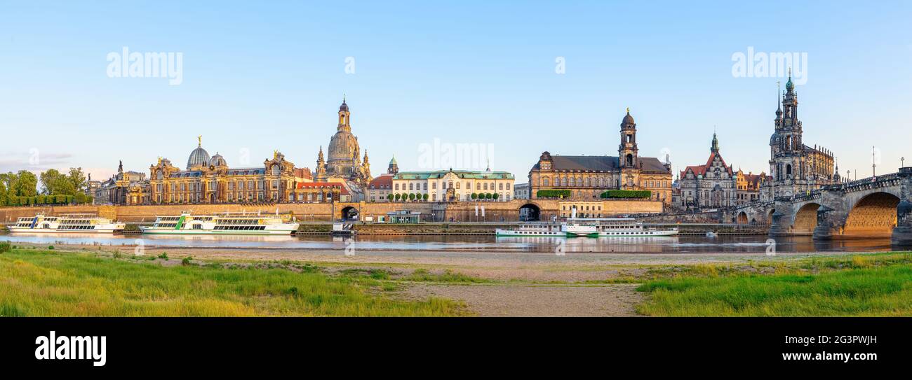 panoramic view at the old town of dresden, germany Stock Photo - Alamy