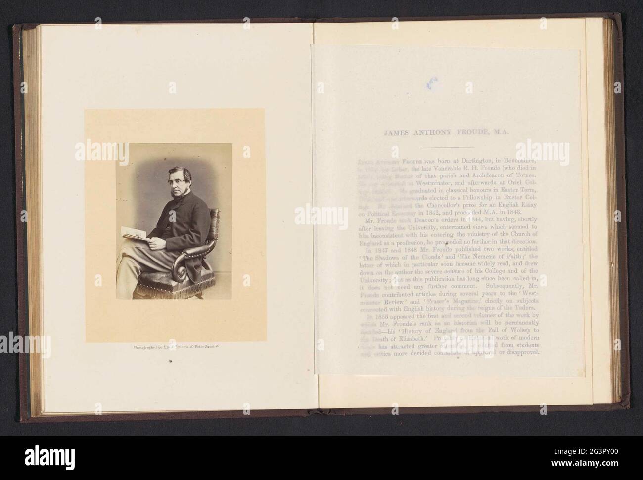 Portrait of James Anthony Froude Stock Photo - Alamy