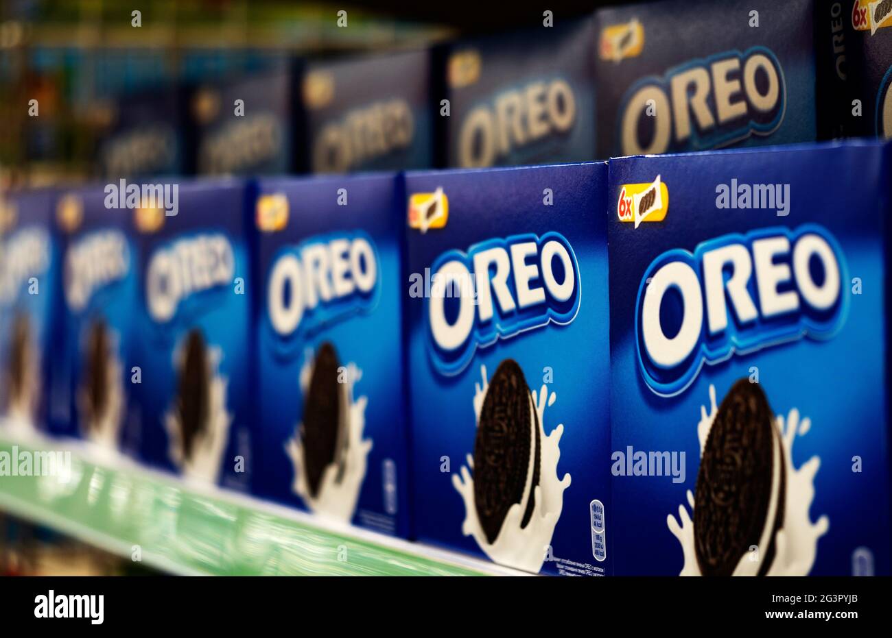 In this photo illustration Oreo Cookies is seen on store shelf Stock ...