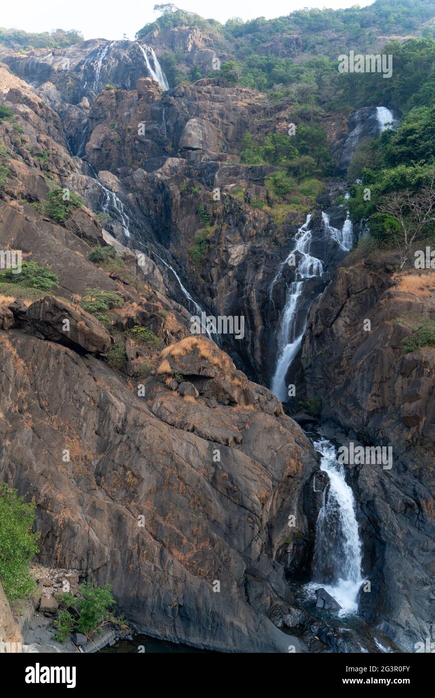 Dudhsagar waterfall hi-res stock photography and images - Alamy