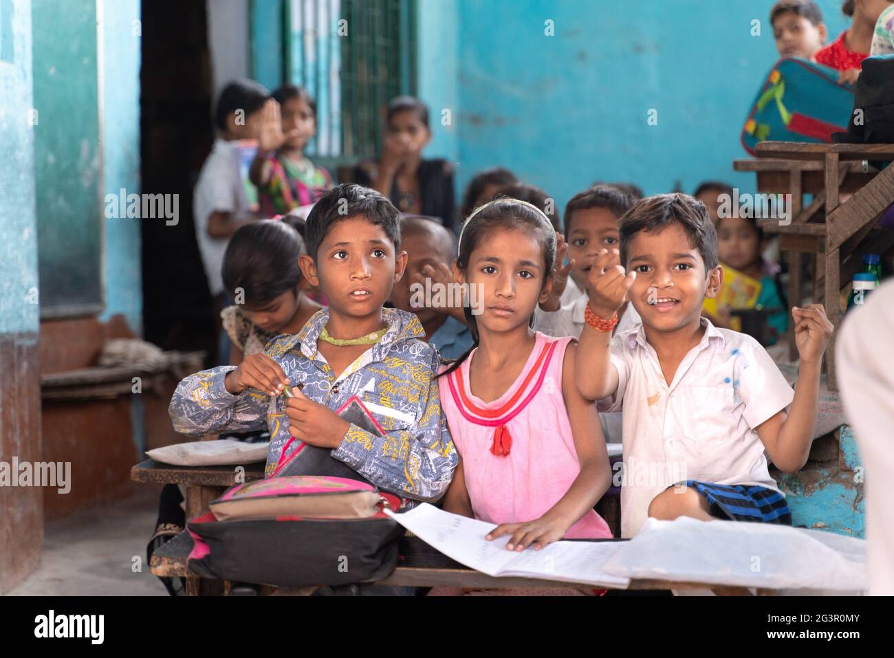 Indian primary school hi-res stock photography and images - Alamy