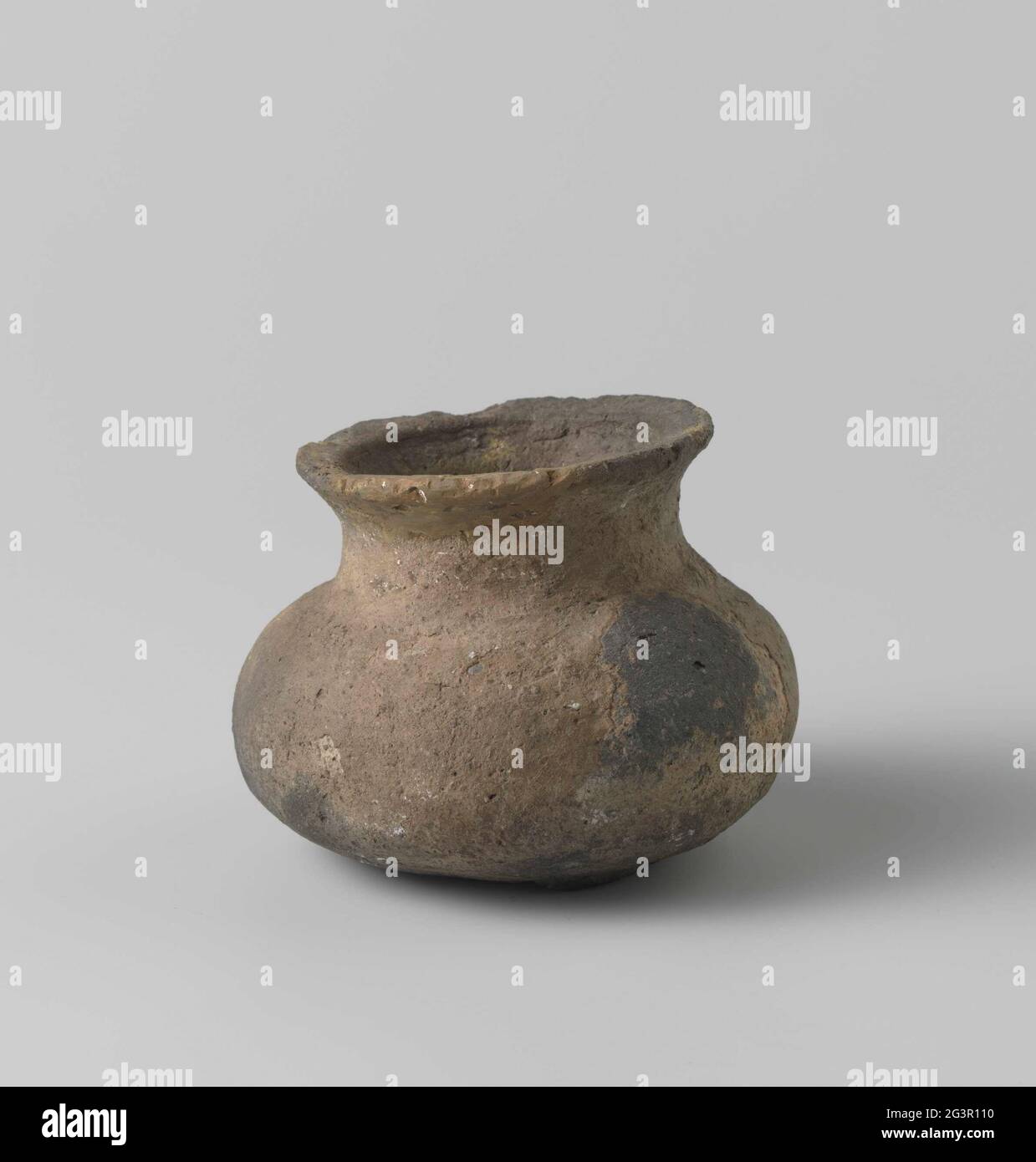 Pot. Pot with convex belly, rubbed neck and turning edge Stock Photo ...