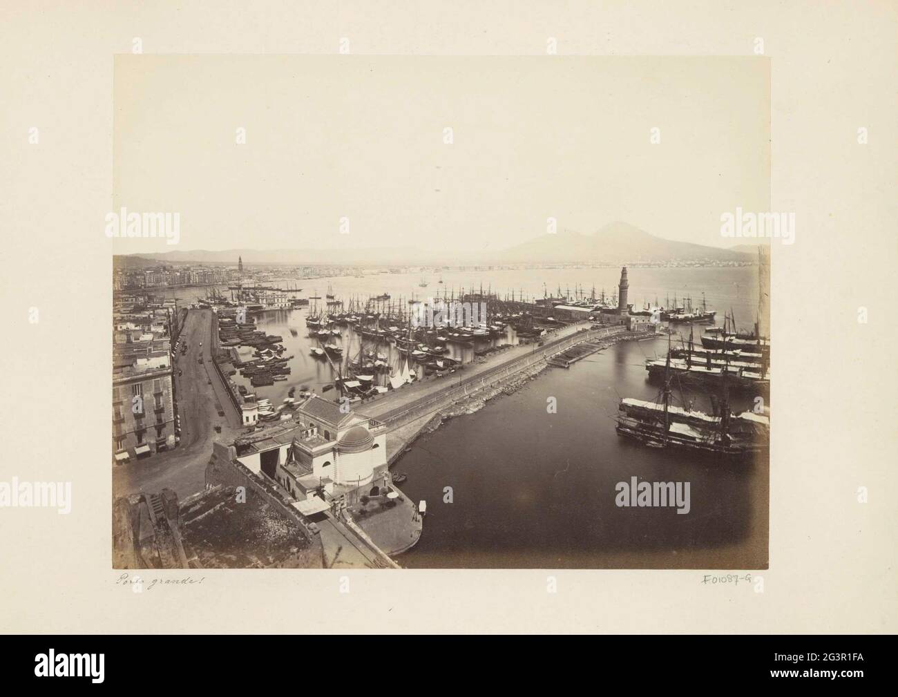 View of the port of Naples; Porto Grande!. Part of travel album with ...