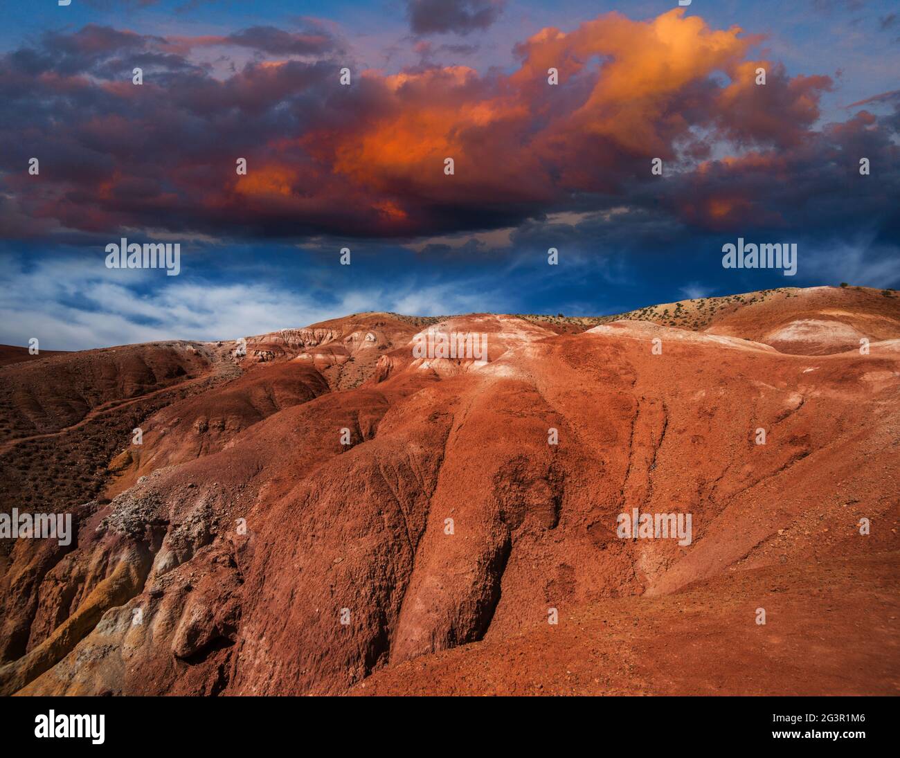 Valley of Mars landscapes Stock Photo - Alamy