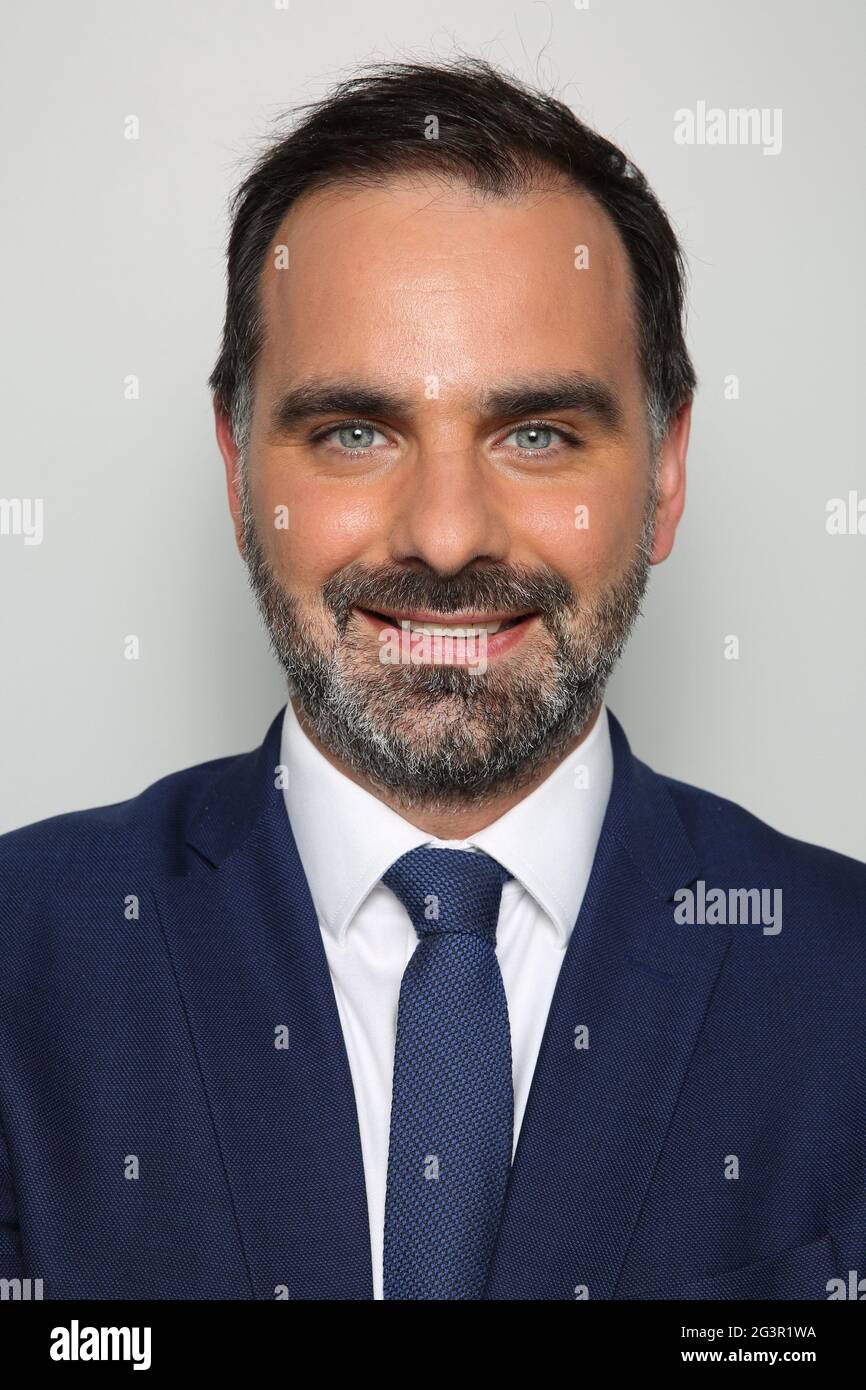 Exclusive - Laurent Saint-Martin appears for an interview at BFM Paris ...