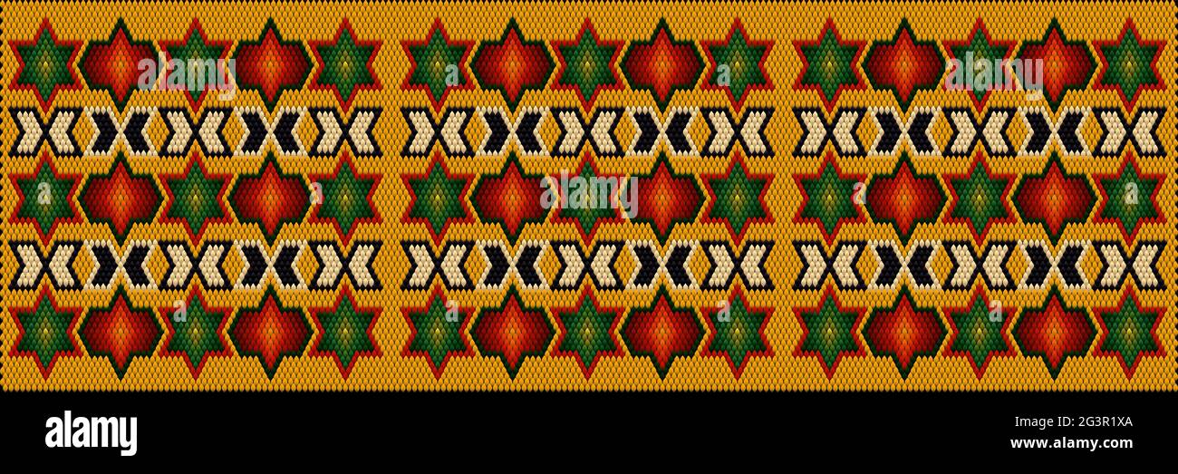 Woman looks embroidery on Stock Vector Images - Alamy