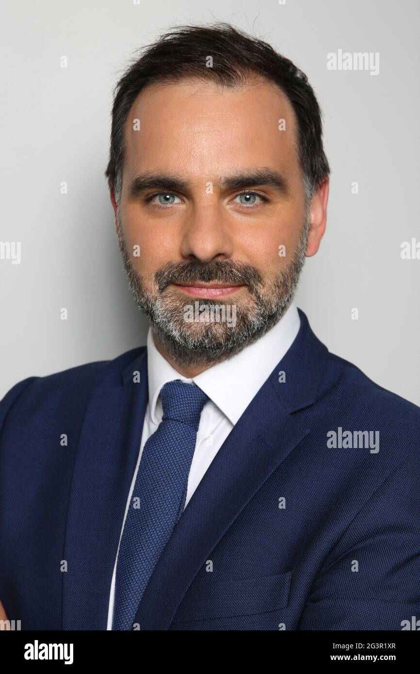 Exclusive - Laurent Saint-Martin appears for an interview at BFM Paris ...