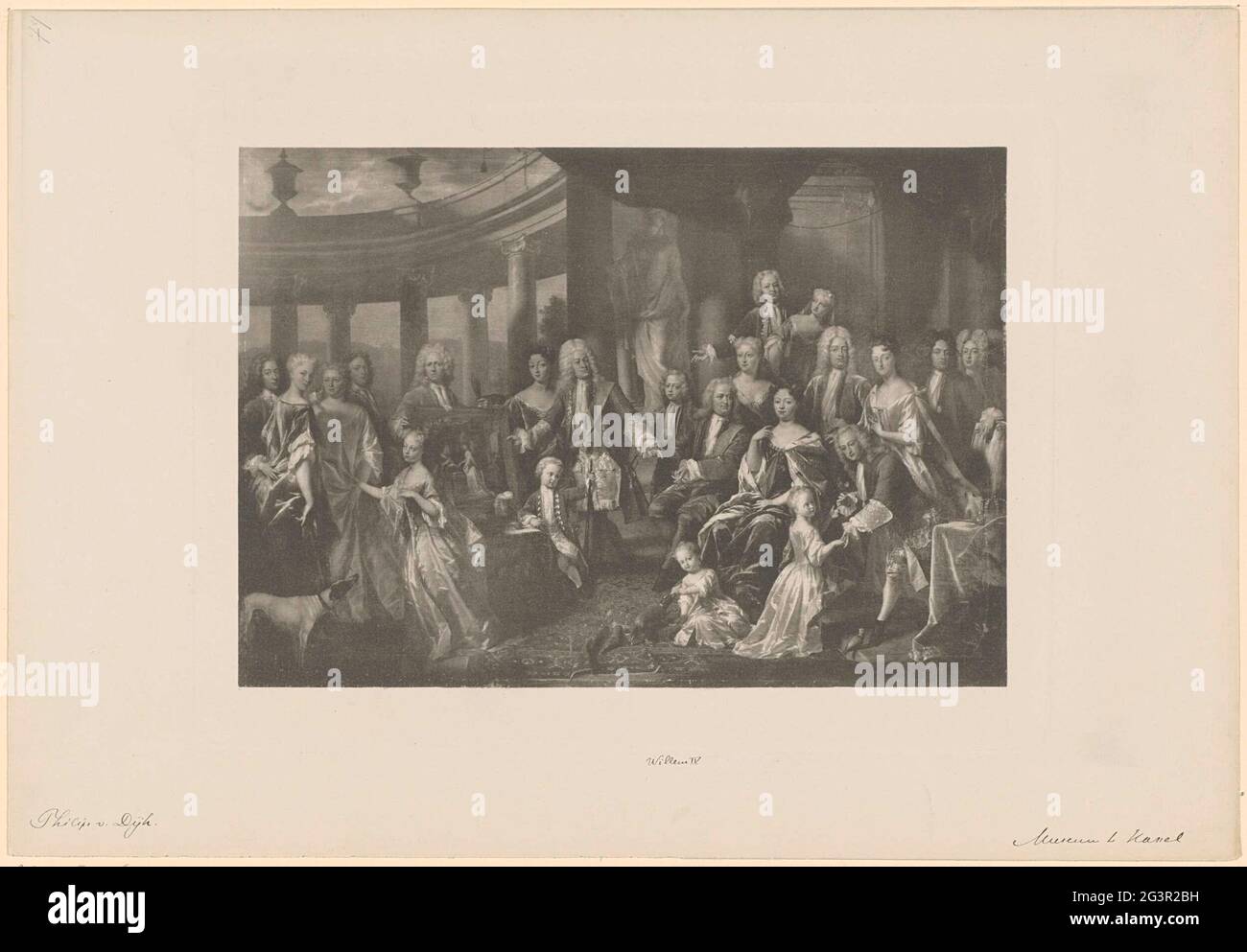 Family portrait of Johan Willem Friso, Prince of Oranje-Nassau, Maria ...