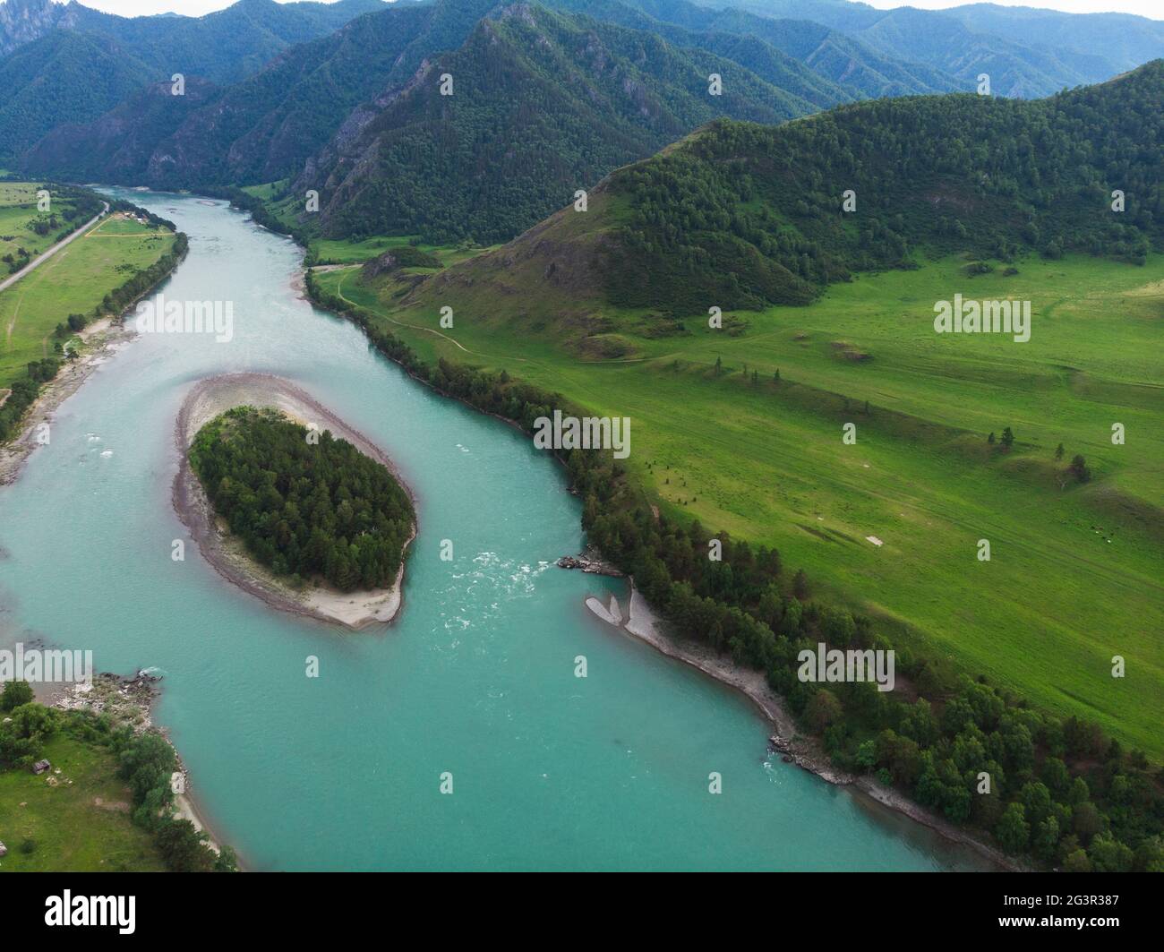 Katun river, in the Altai mountains Stock Photo - Alamy