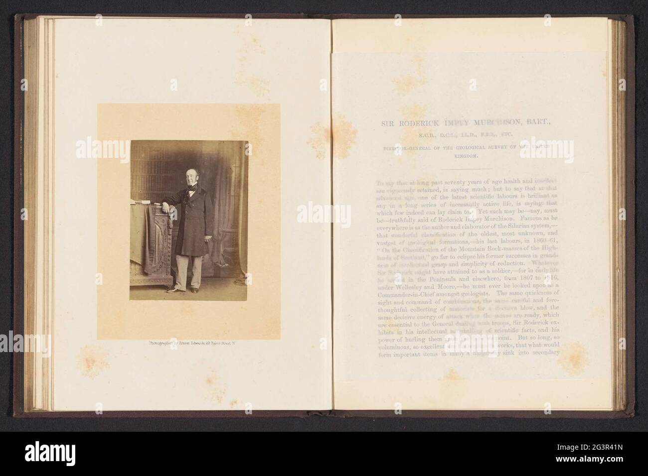 Portrait of Roderick Murchison Stock Photo - Alamy