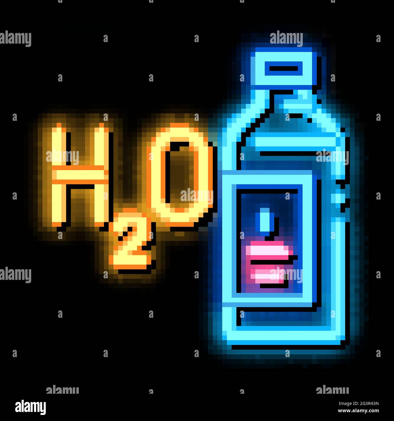 Exercise glowing neon sign Stock Vector Images - Alamy