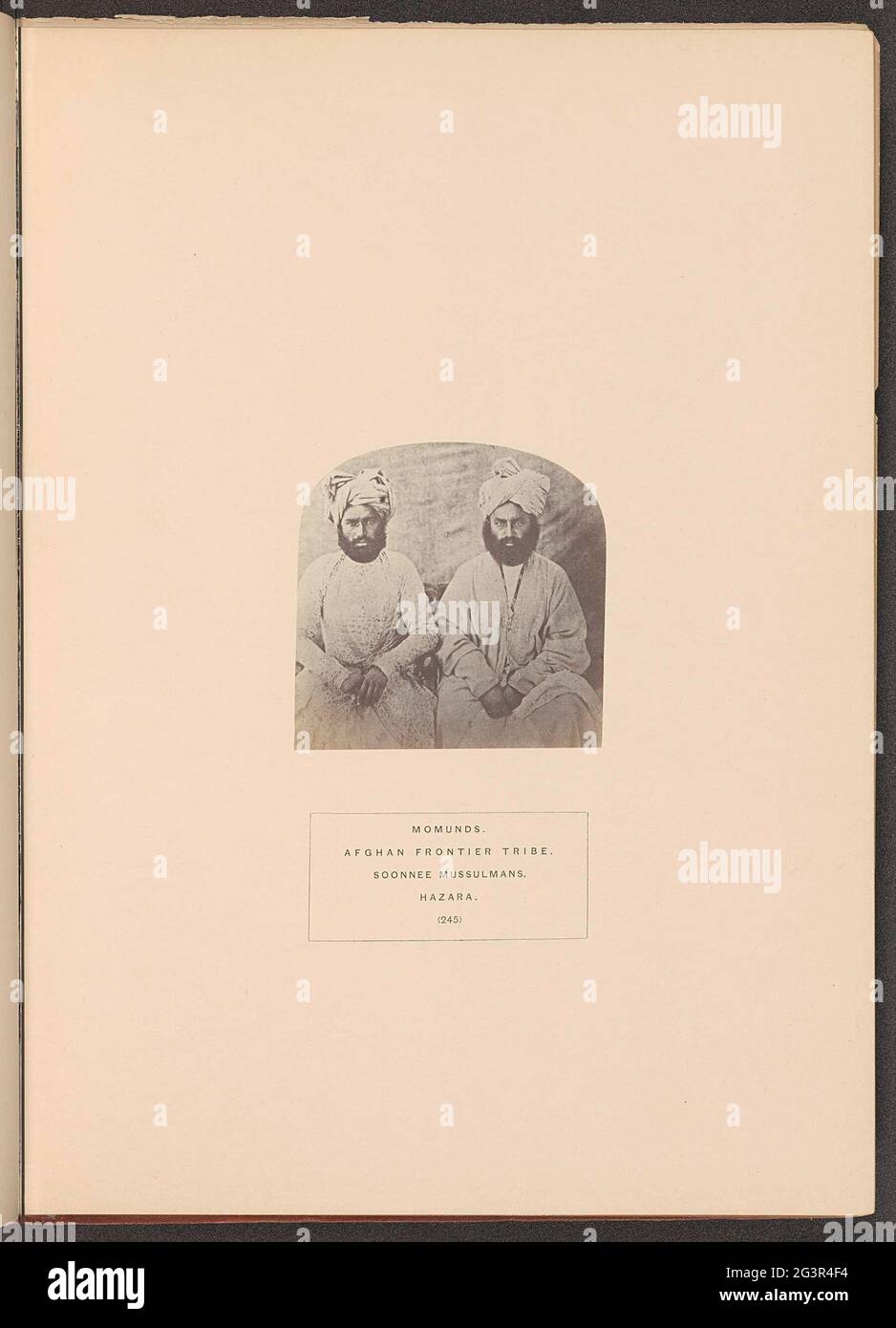 Portrait of two unknown men with turbans from the Mohmand tribe from ...