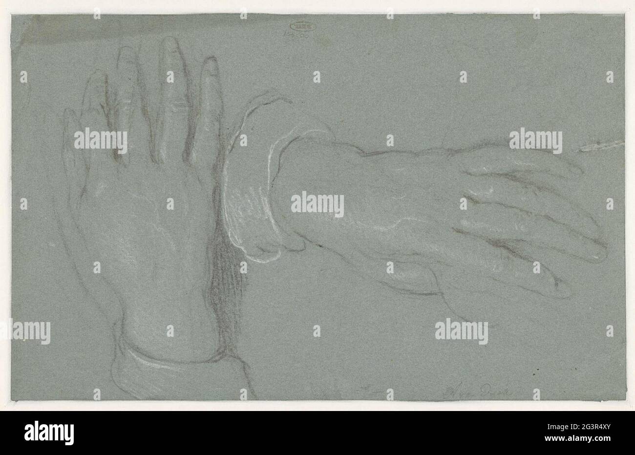 Study of two plains lying hands. Study of two plains lying hands, a ...