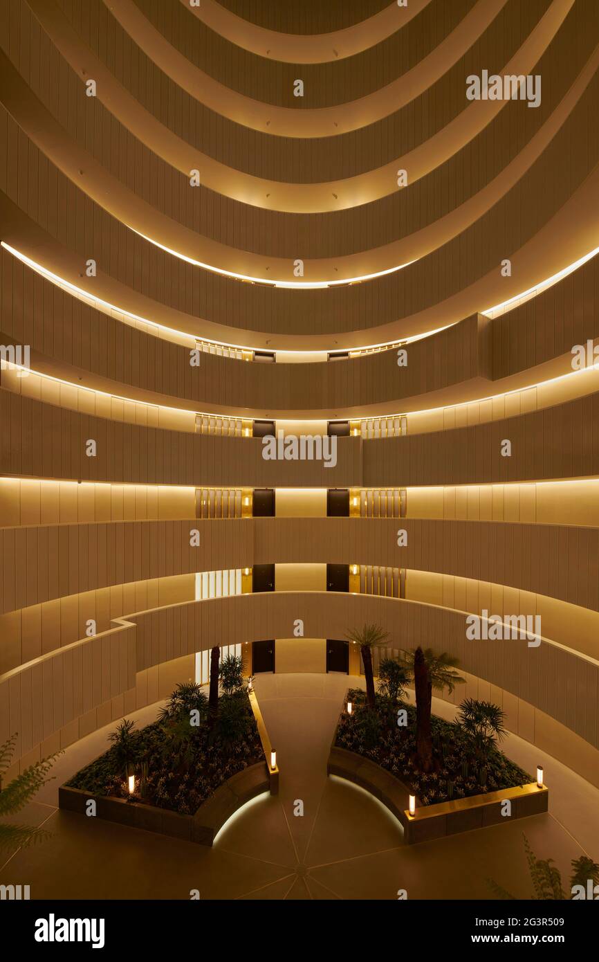 Large Atrium wide angle view. Gasholders London, London, United Kingdom ...