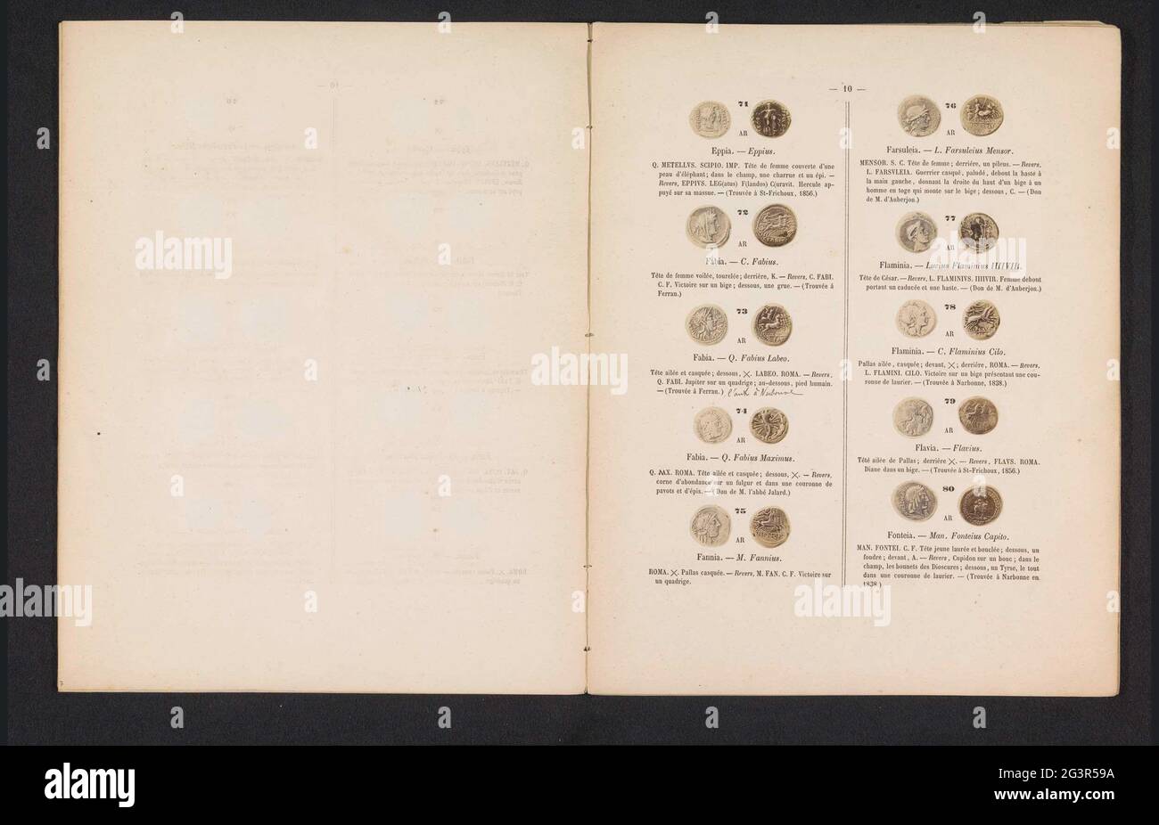 Ten Roman coins, seen from front and back Stock Photo - Alamy