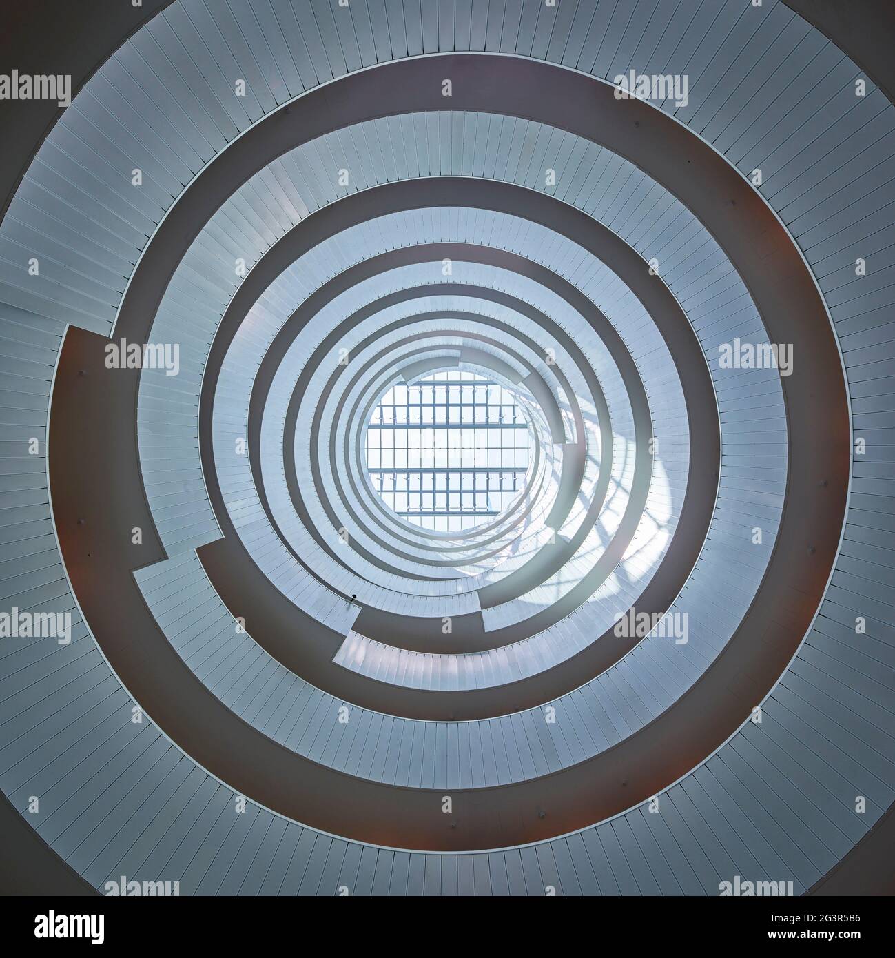 Large Atrium - view upwards from below. Gasholders London, London ...