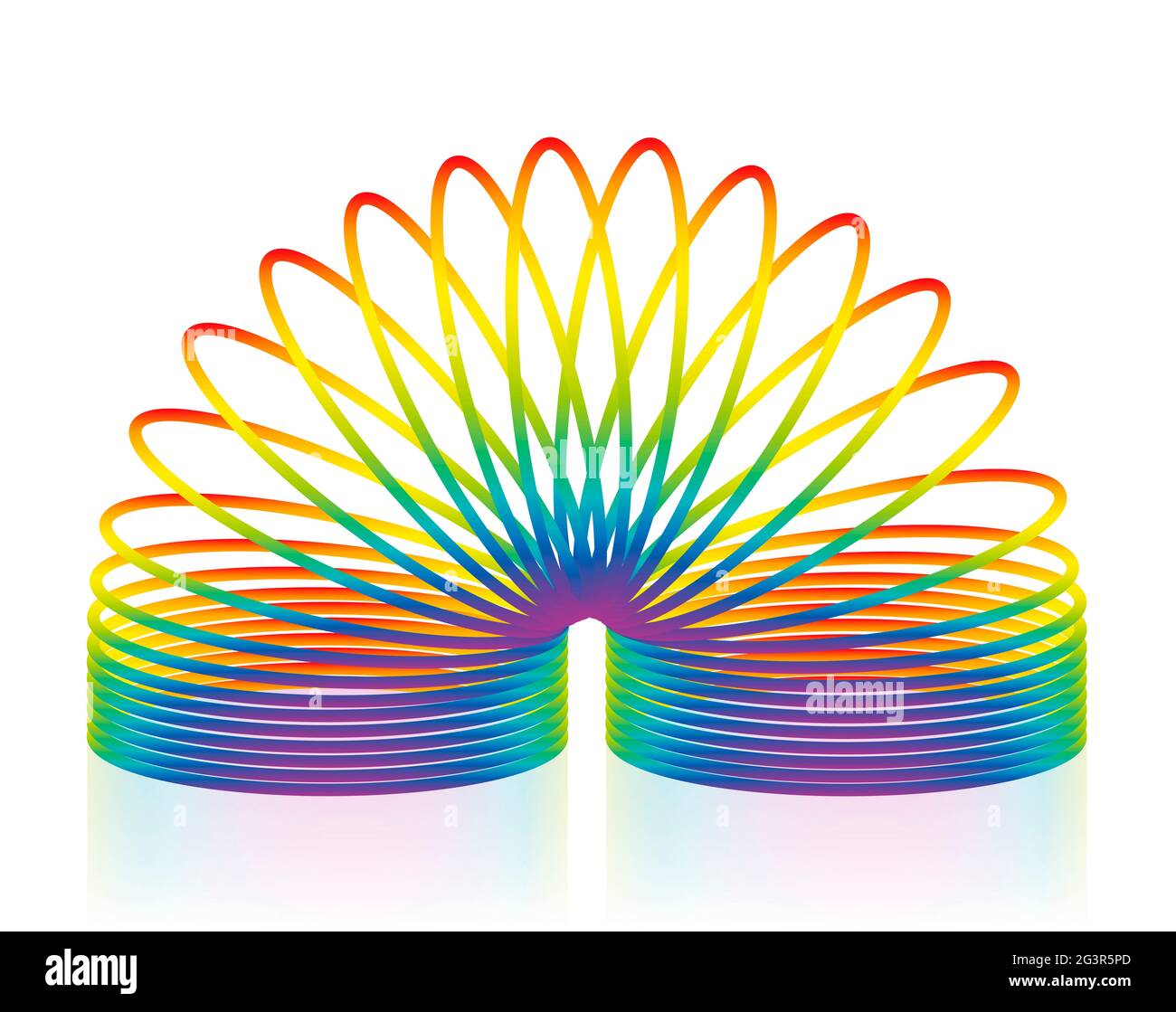 Three spiral springs Cut Out Stock Images & Pictures - Alamy