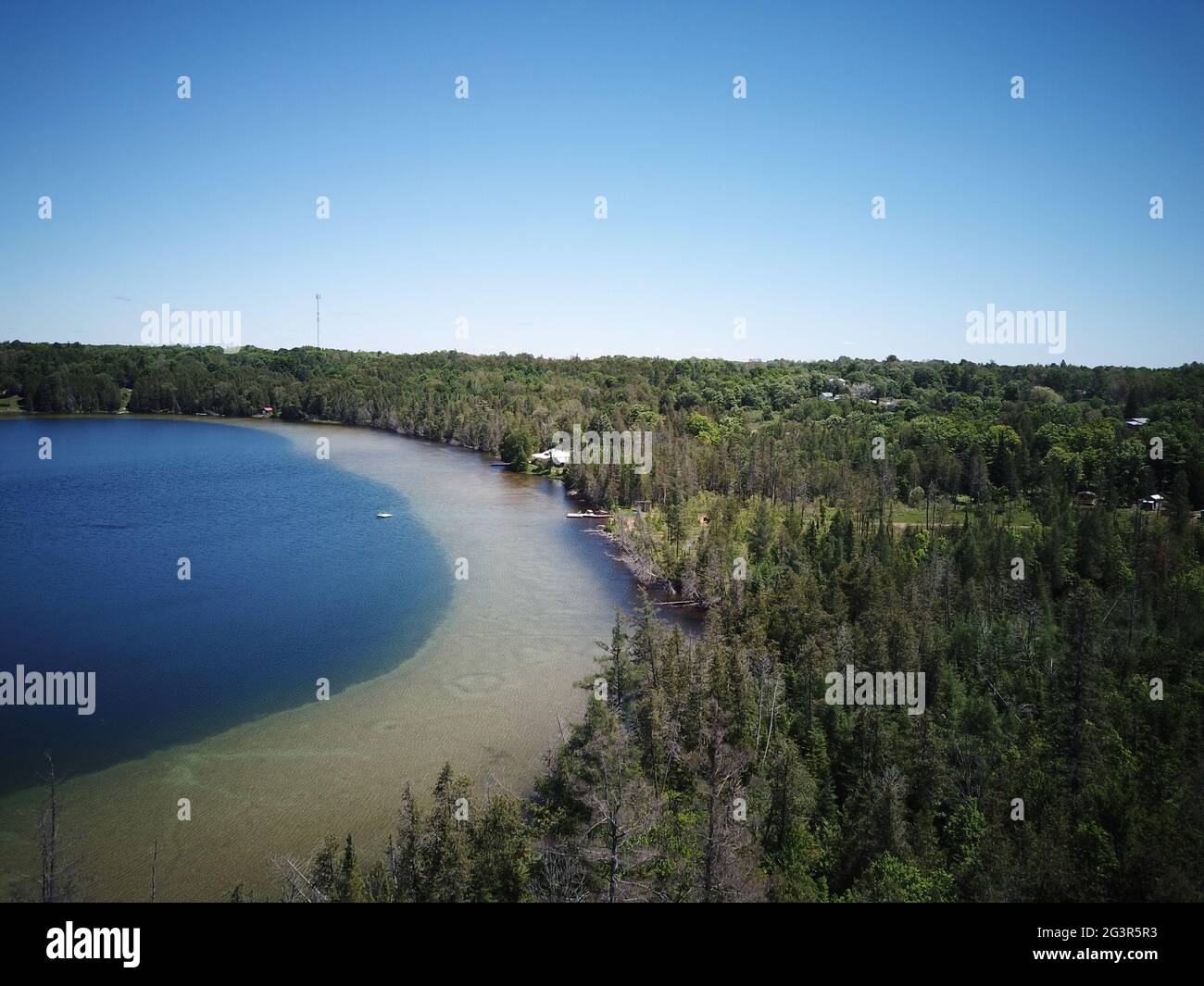 Aerial photo of the vast wilderness of northern canada Stock Photo - Alamy