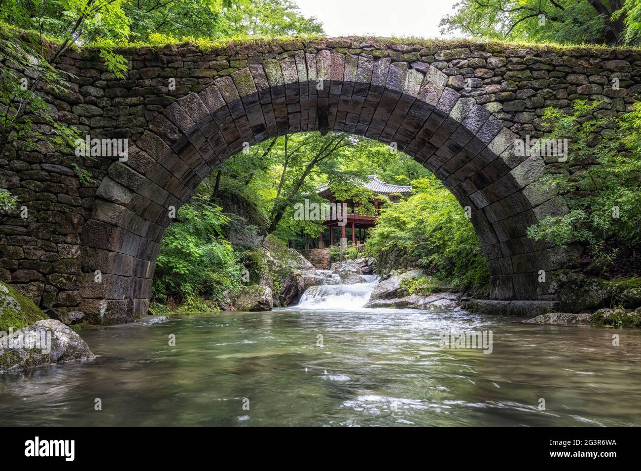 Seonamsa temple Seungseongyo bridge Stock Photo - Alamy