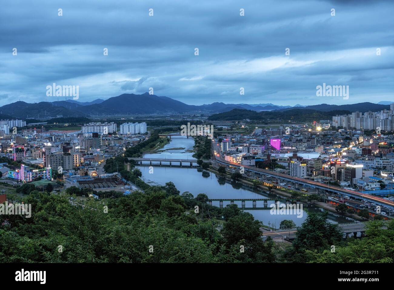 Suncheon city view Stock Photo - Alamy