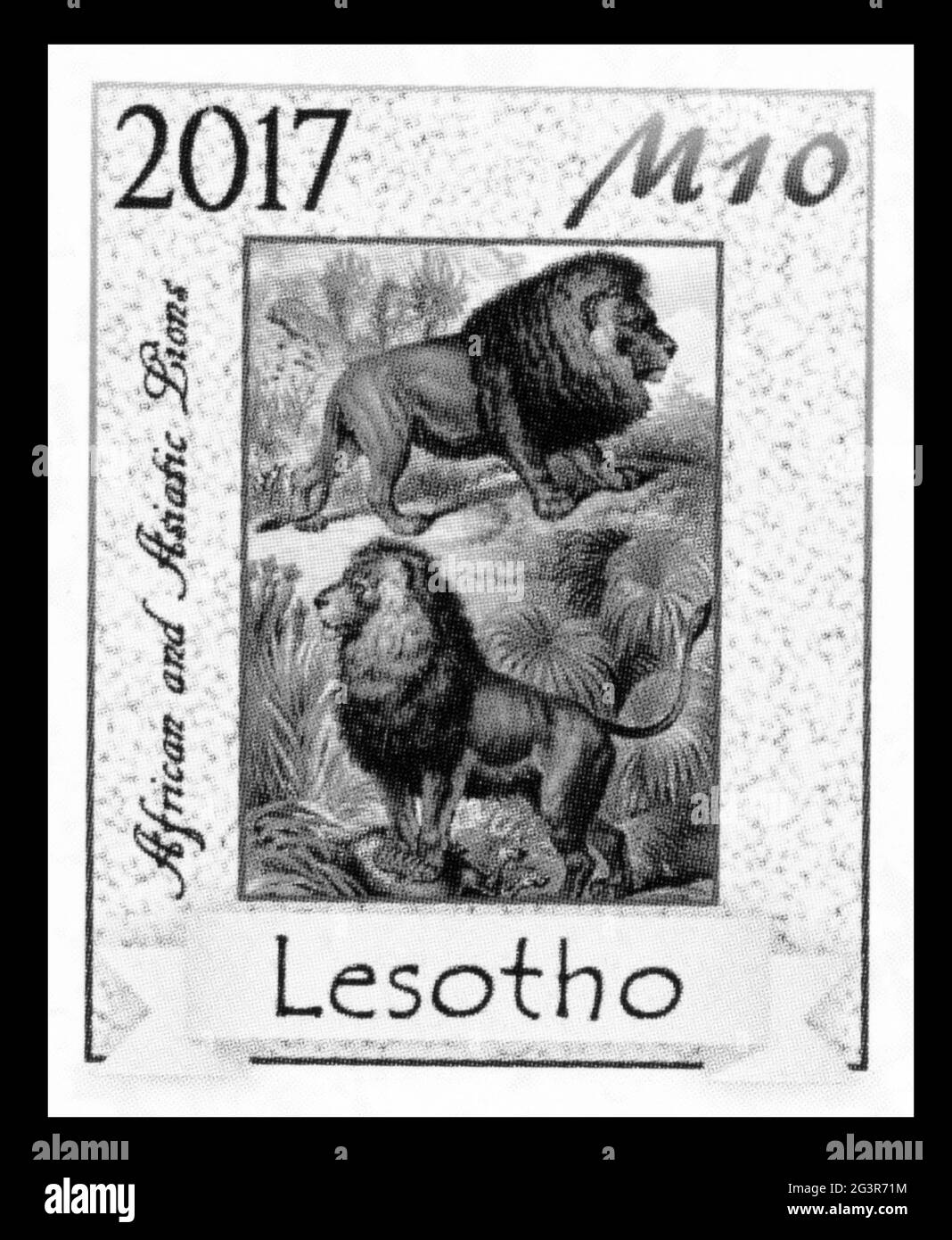 Lesotho postage stamp hi-res stock photography and images - Alamy