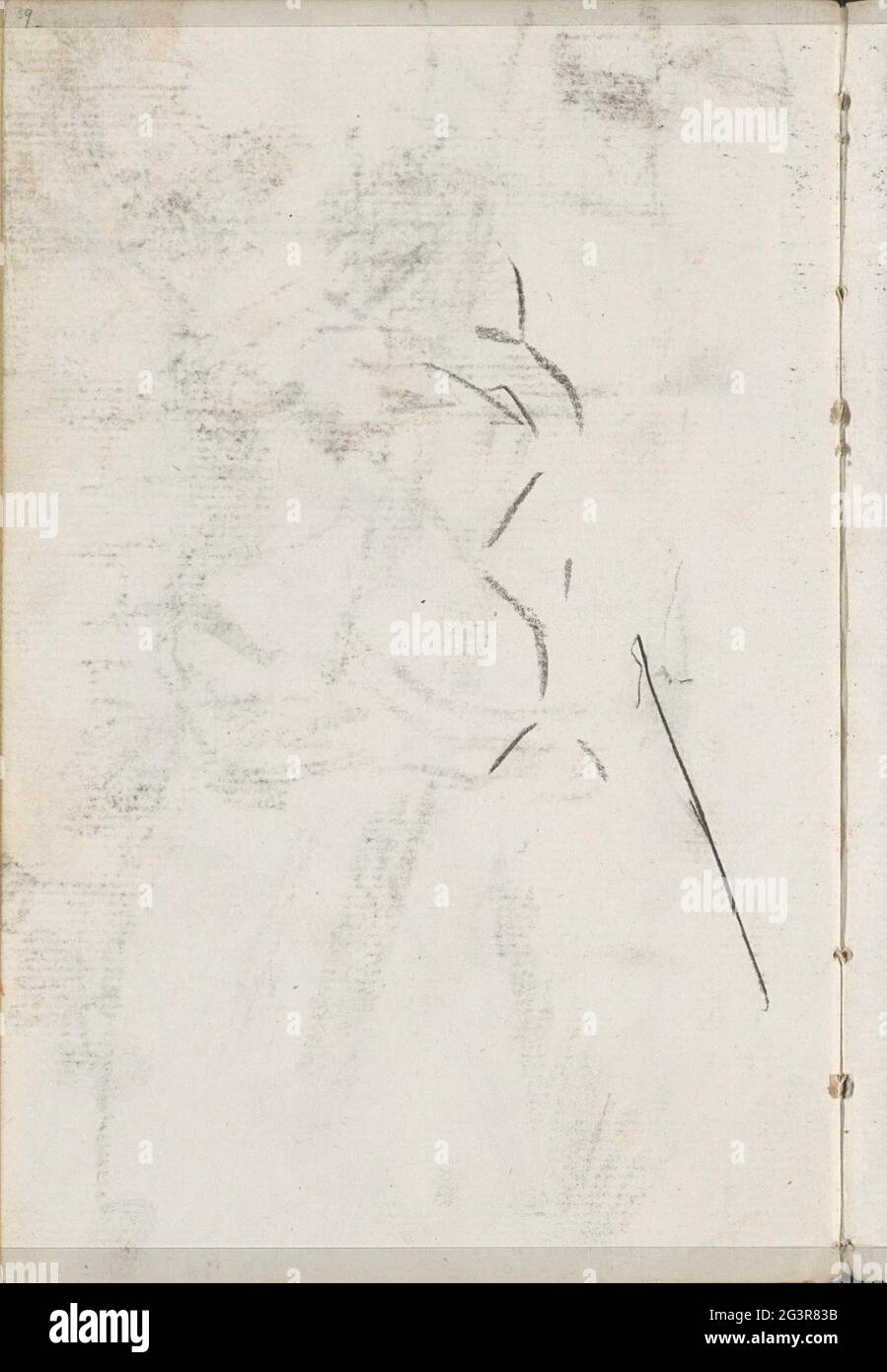 Study. Page 39 From a sketchbook with 20 sheets Stock Photo - Alamy