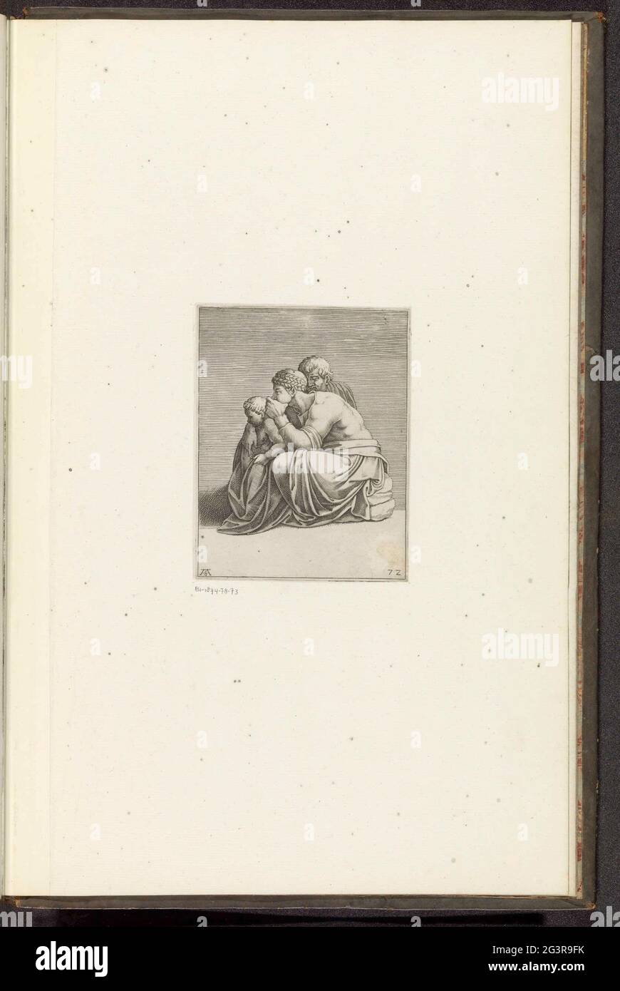 Sitting woman with man and child; Paintings in the Sixtin Chapel ...