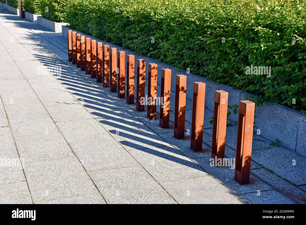Empty bicycle rack hi-res stock photography and images - Alamy