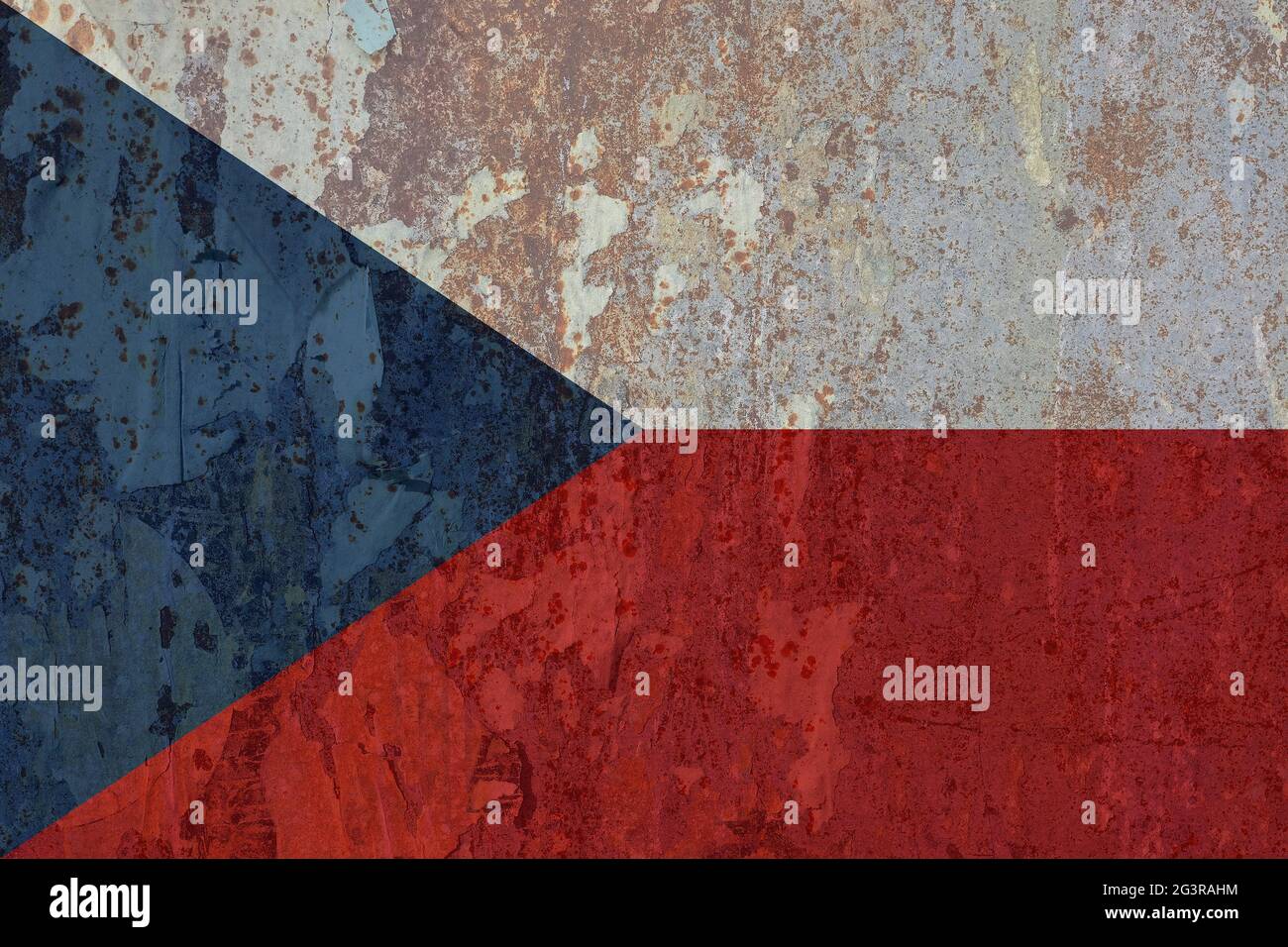 Czech Flag of Czech Republic, texturised background Stock Photo - Alamy