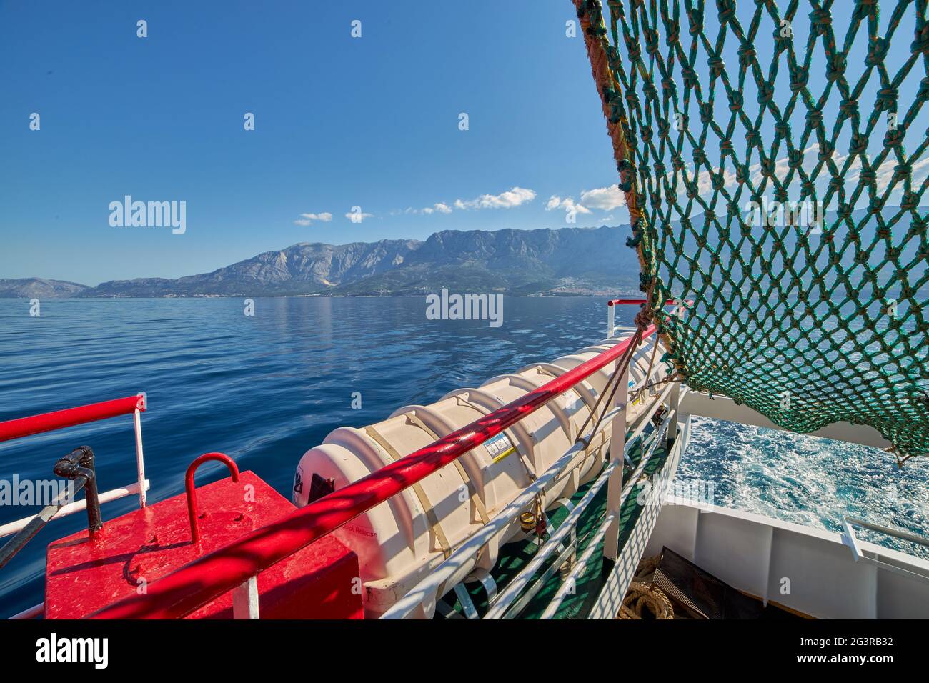 Ship cruise on adriatic sea in Croatia Stock Photo - Alamy