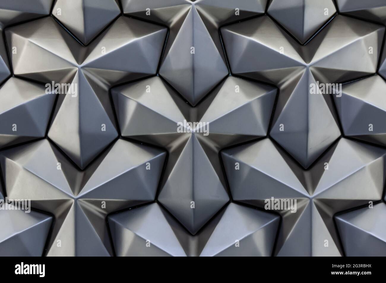 Abstract silver metal background. Geometric metal pattern angular ...