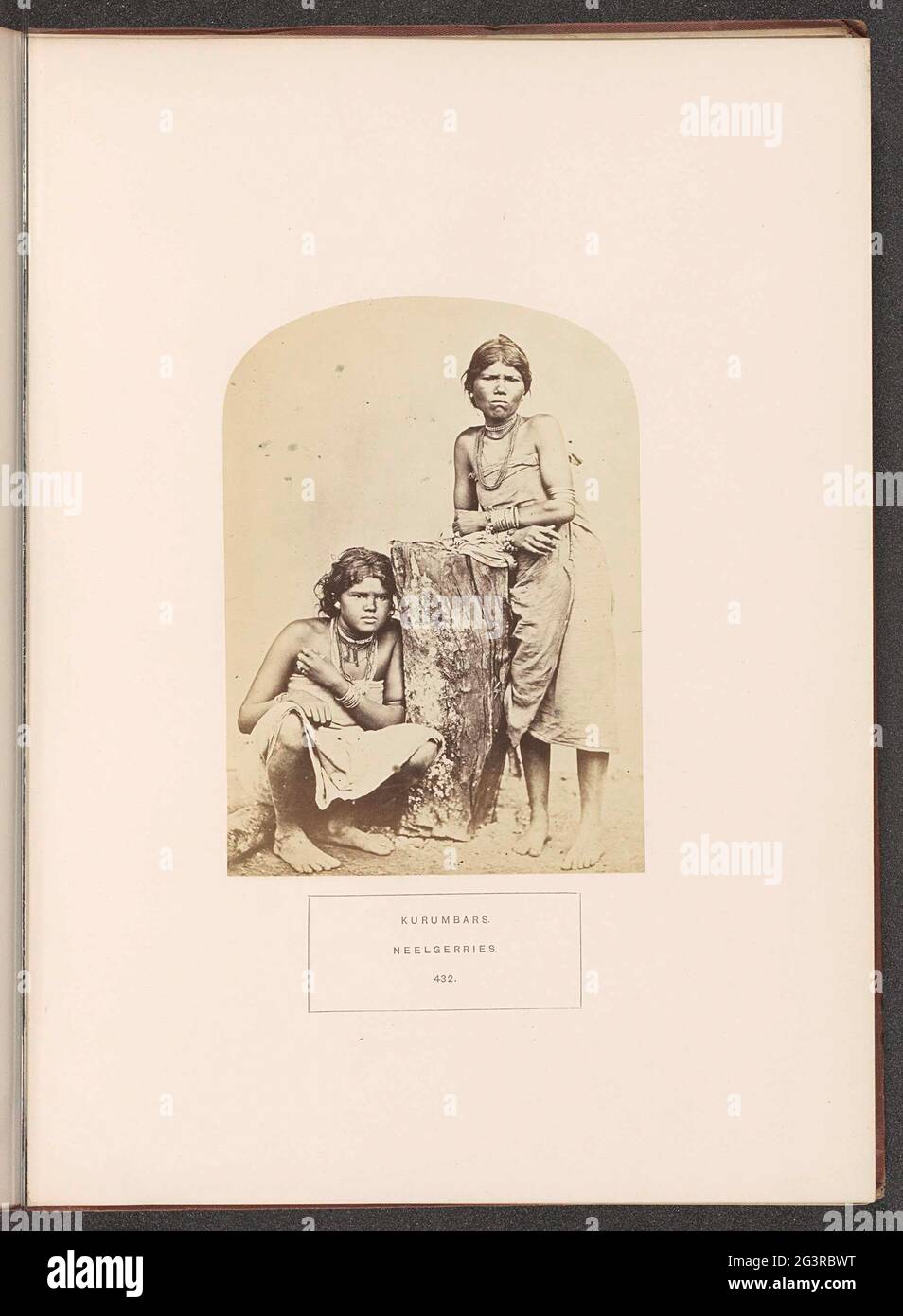 Portrait of two unknown women from the Kuruba caste; Kurumbars ...