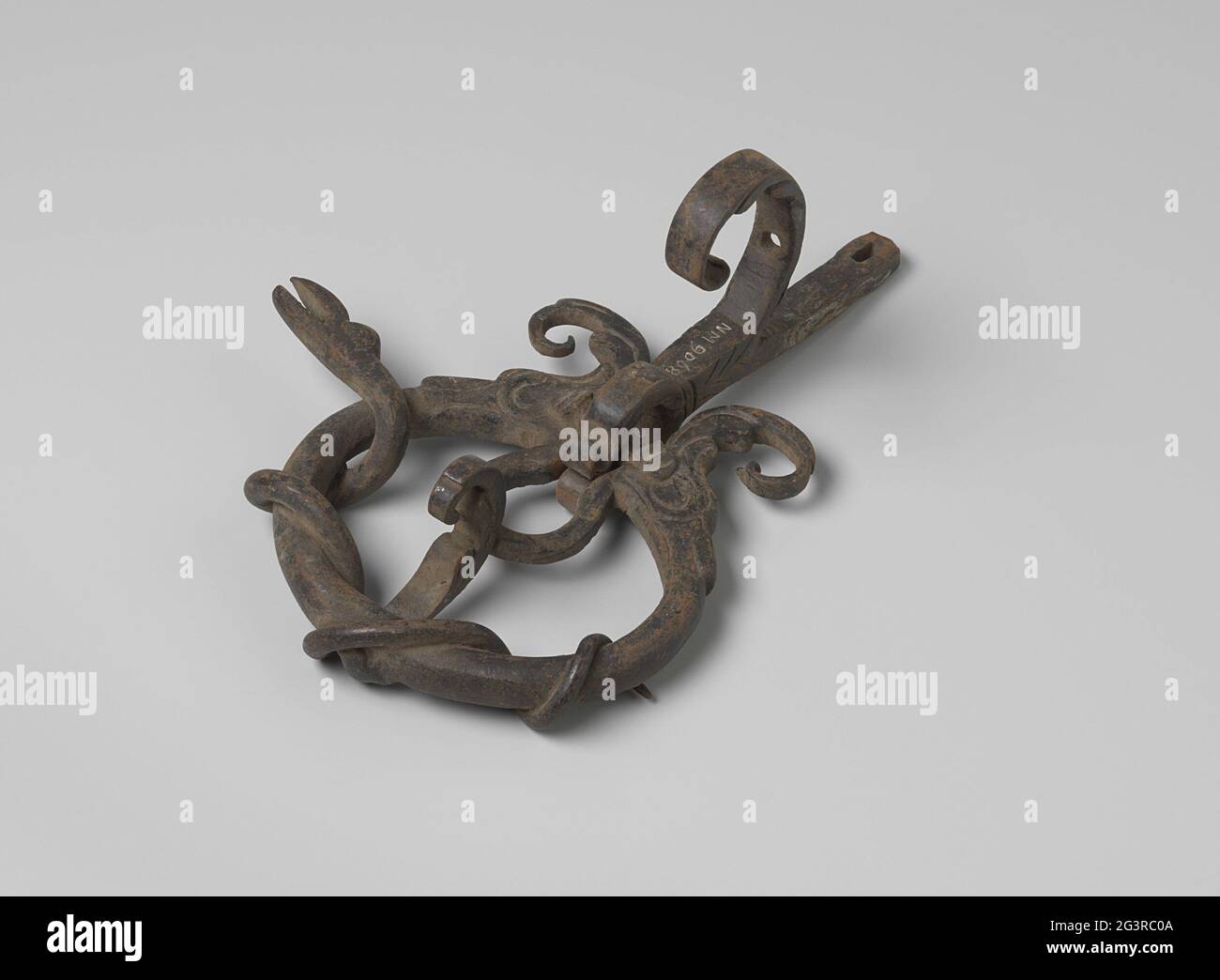 Door knocker. A door knocker. Winding snake Stock Photo - Alamy