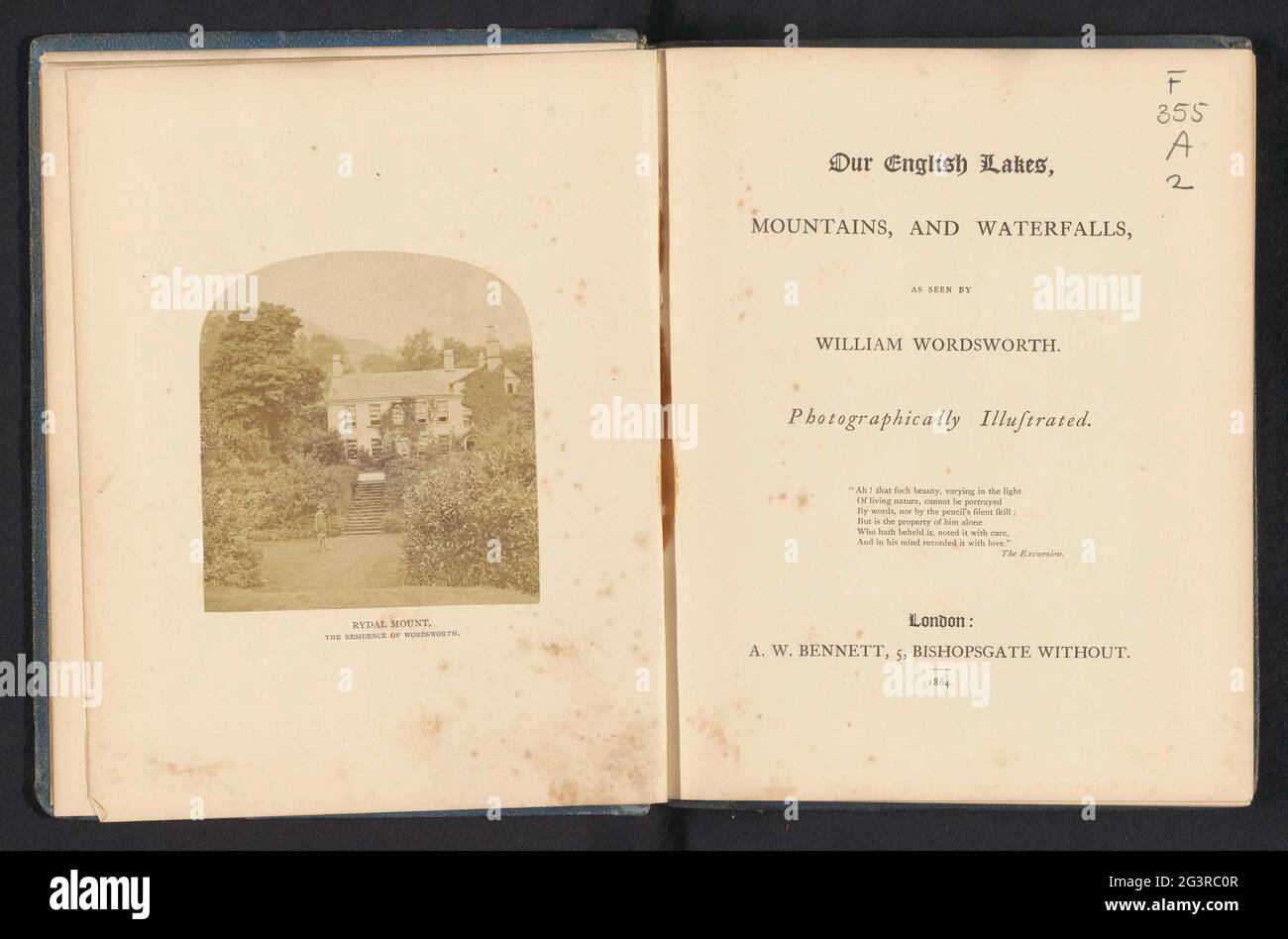 Rydal Mount, the residence of Wordsworth Stock Photo - Alamy