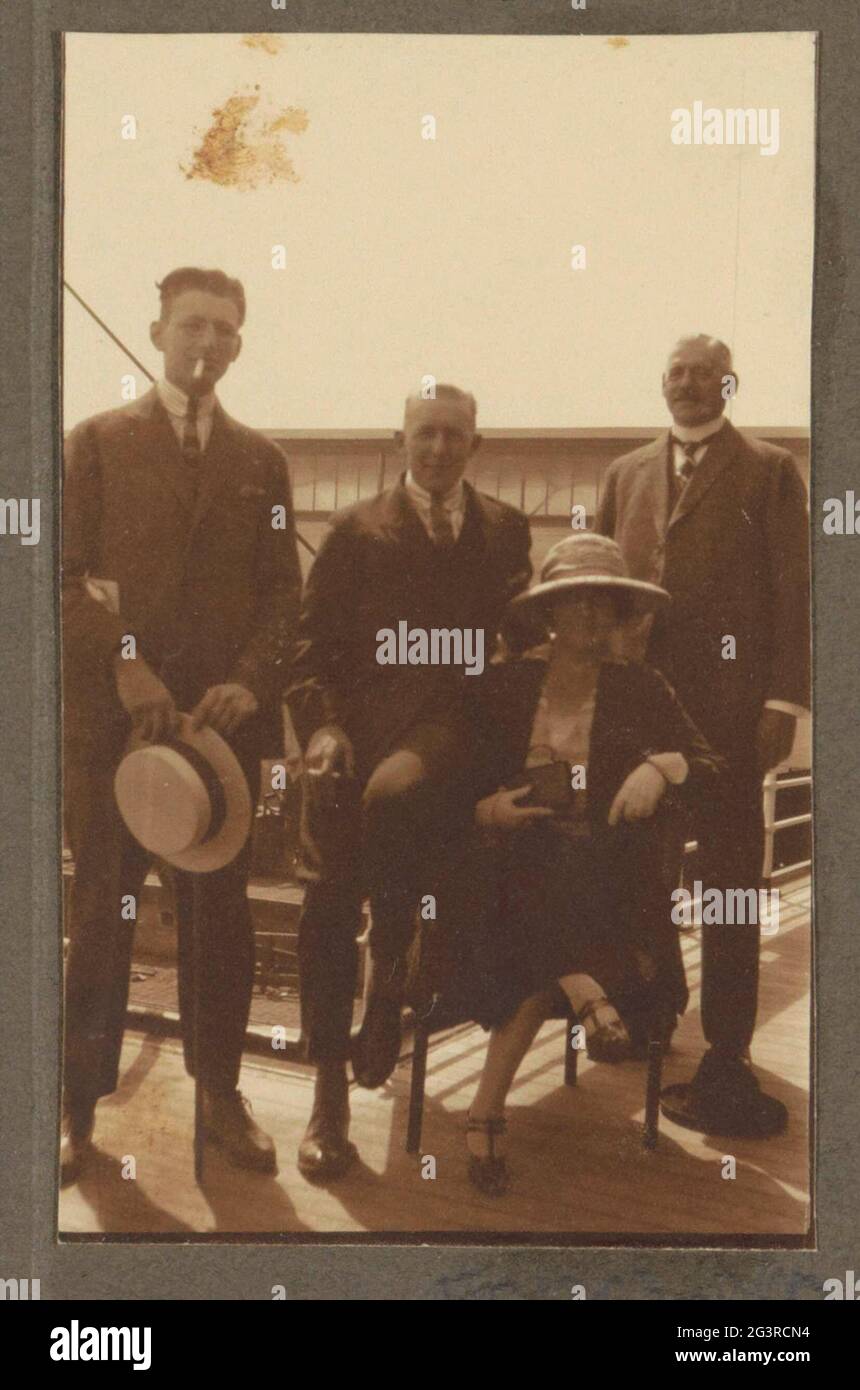 Companionship aboard the S.S. 'Van Rensselaer'; On board the "Van ...